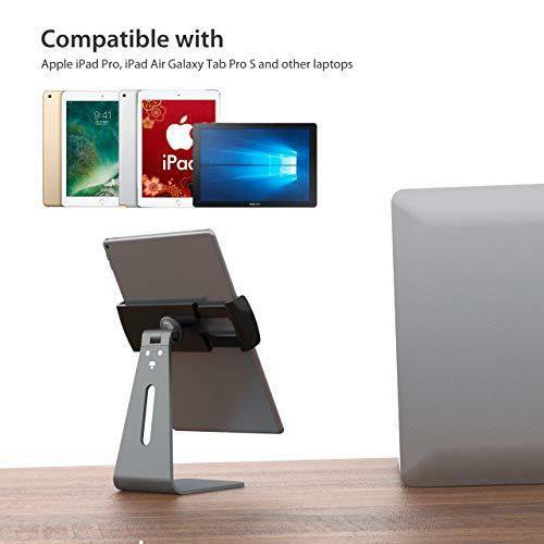 Stouch Tablet Holder Stand Compatible iPad Pro, 360 Rotatable Aluminum Allo