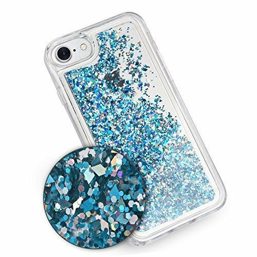 iPhone 8 Glitter Case Liquid Floating Bling Sparkle Bumper Shockproof ...