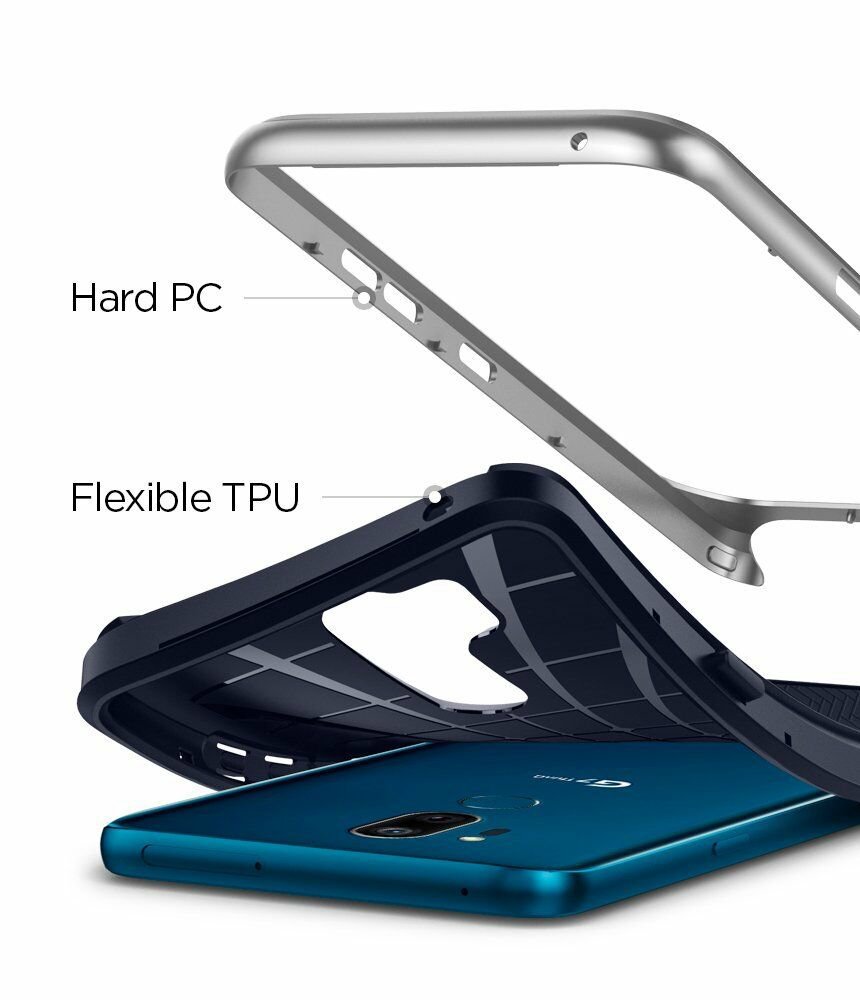 LG G7 Hybrid Case Shockproof Hard Bumper Frame Lightweight Slim Satin ...
