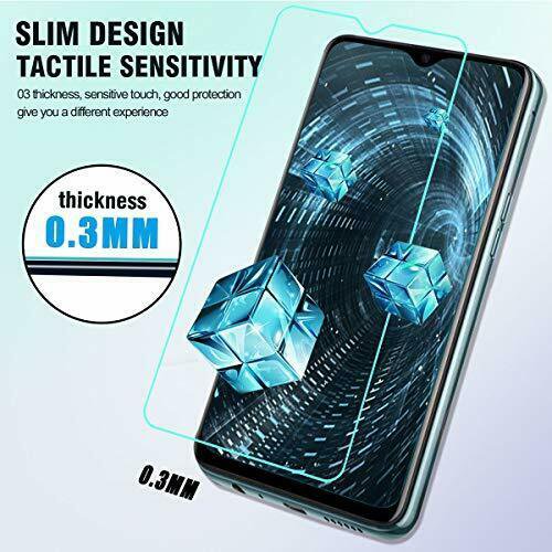 OnePlus 6T Screen Protector Glass [2 Pack] FENGJ Premium Tempered Glass ...