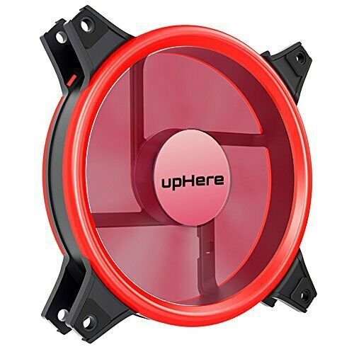upHere Red Computer Case Fan 120mm LED Silent Fan for Computer Cases ...