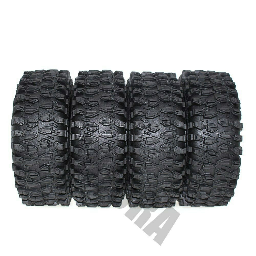 4PCS Wheel Tires 1:10 RC Crawler 120MM 1.9" Rubber Rocks Tyre Rock ...