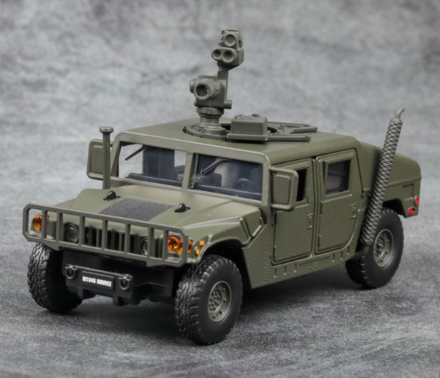 Hummer H1 Armored Off-road Car Model Metal Toy Vehicles Military Combat ...