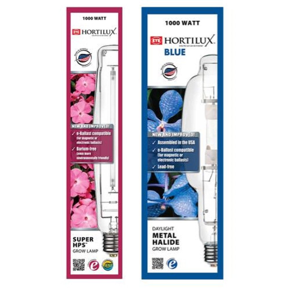 EYE Hortilux 1000w Lamp Bundle (Super HPS + Blue Daylight MH)