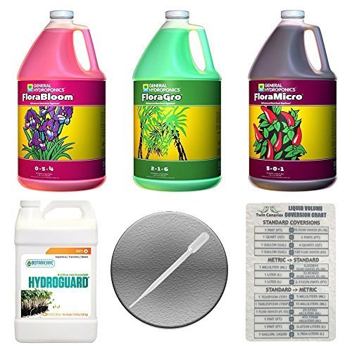 GH GENERAL HYDROPONICS FLORA SERIES TRIO (FLORAGRO, FLORAMICRO ...