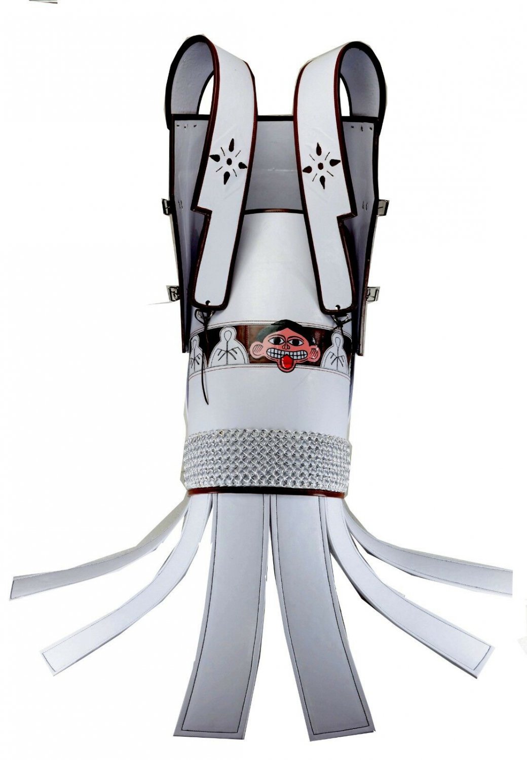 Roman Greek style Muscle Armor Cuirass Medieval Armor White Body