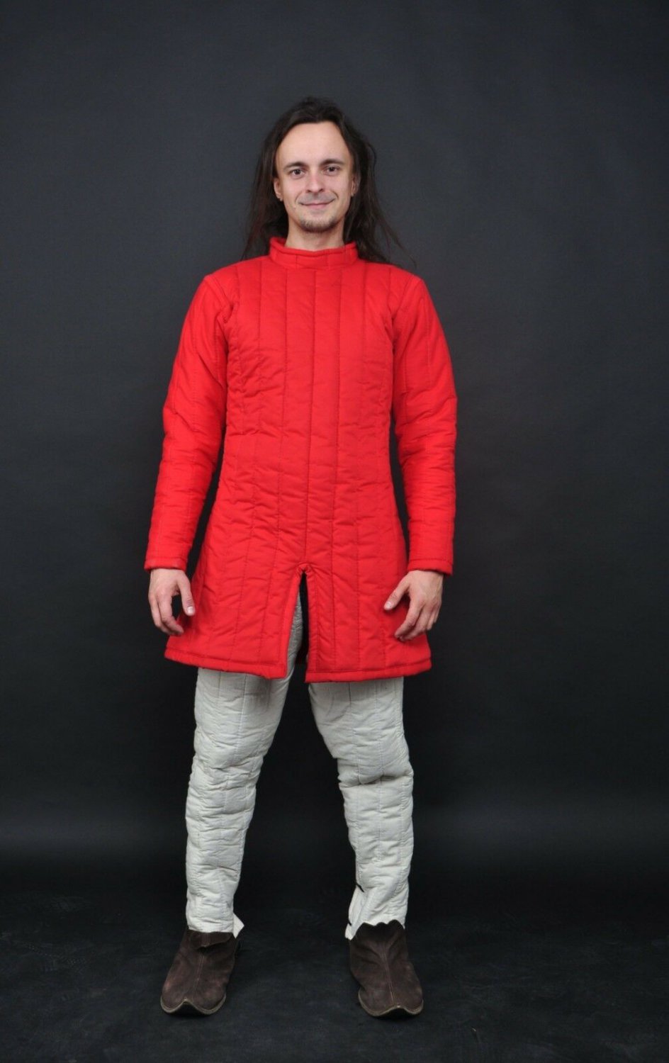 Medieval gambeson Red Linen Nice Good Super Best Padded armor Arming