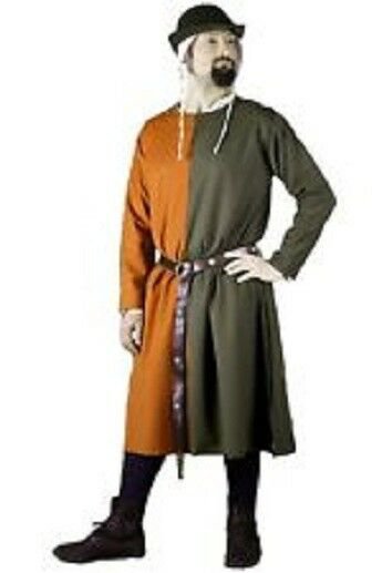 MEDIEVAL KNIGHT Men's Sleeveless Yellow&Gray Colors Super TUNIC New