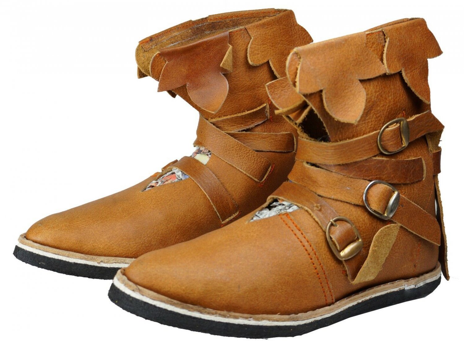 Superman viking Roman Medieval Leather Boot Armor Footwear Handmade costume