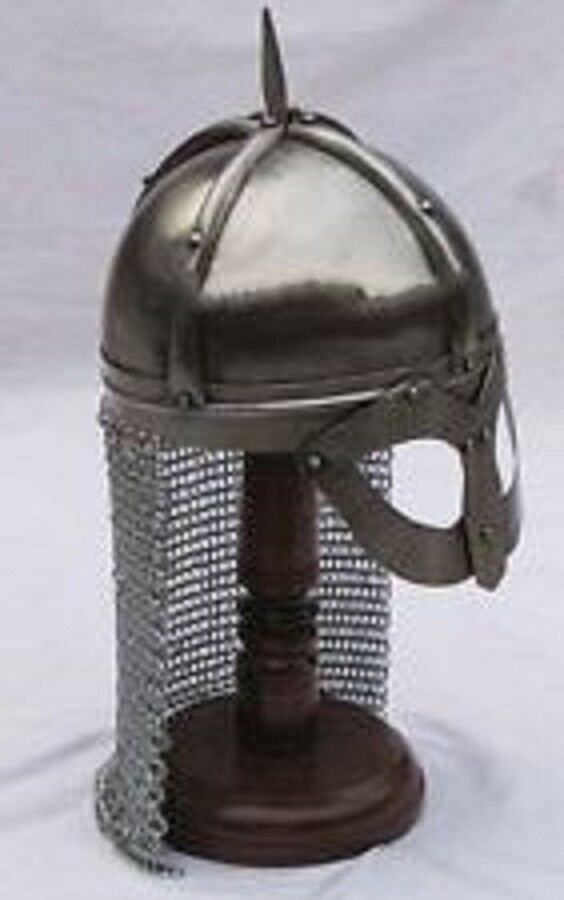 Medieval reenactment Armour Replica Mask Helmet With Chain Mail For Armor