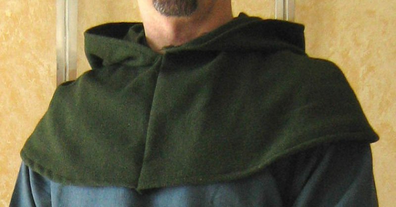 Medieval Celtic Peasant Monk Hood