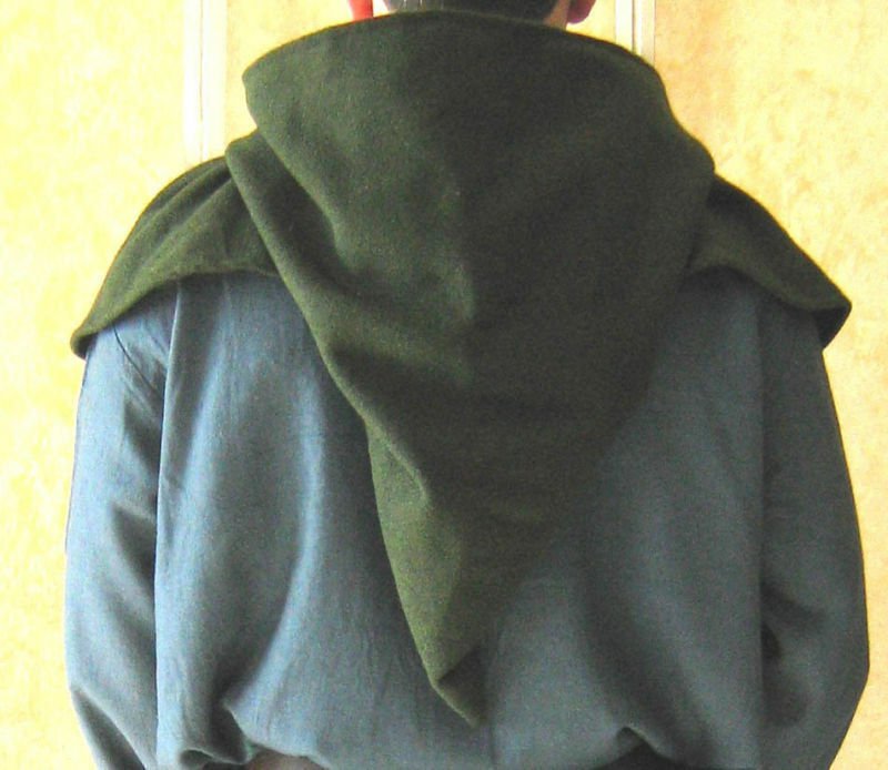 Medieval Celtic Peasant Monk Hood