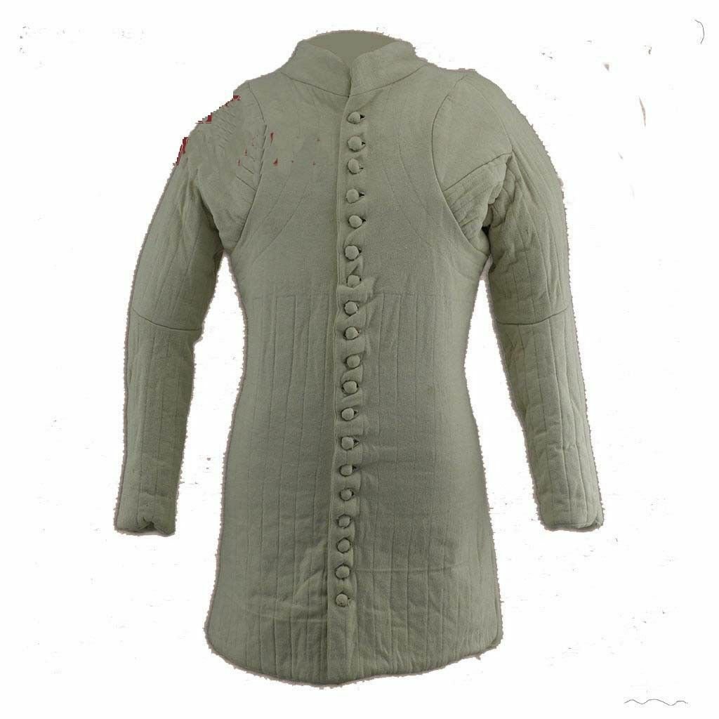 Medieval Armour Thick padded White Gambeson play movies theater