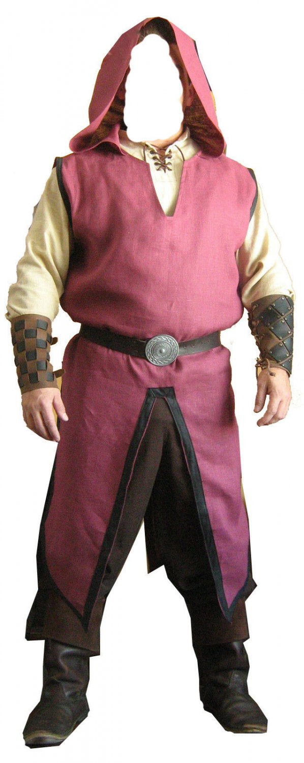 New Medieval Viking Pink Color Renaissance Tunic Costume For Armor ...