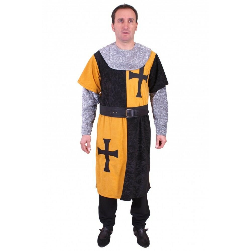 Renaissance Yellow/Black Color Medieval Tunic For Armor Theater ...