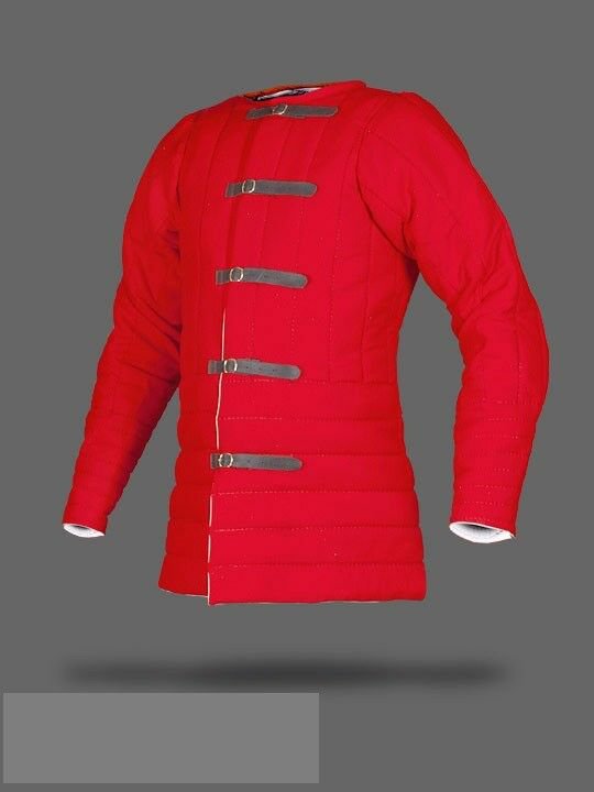 New Best Movie Dress Thick padded Medieval Gambeson Red Jacket COSTUMES ...