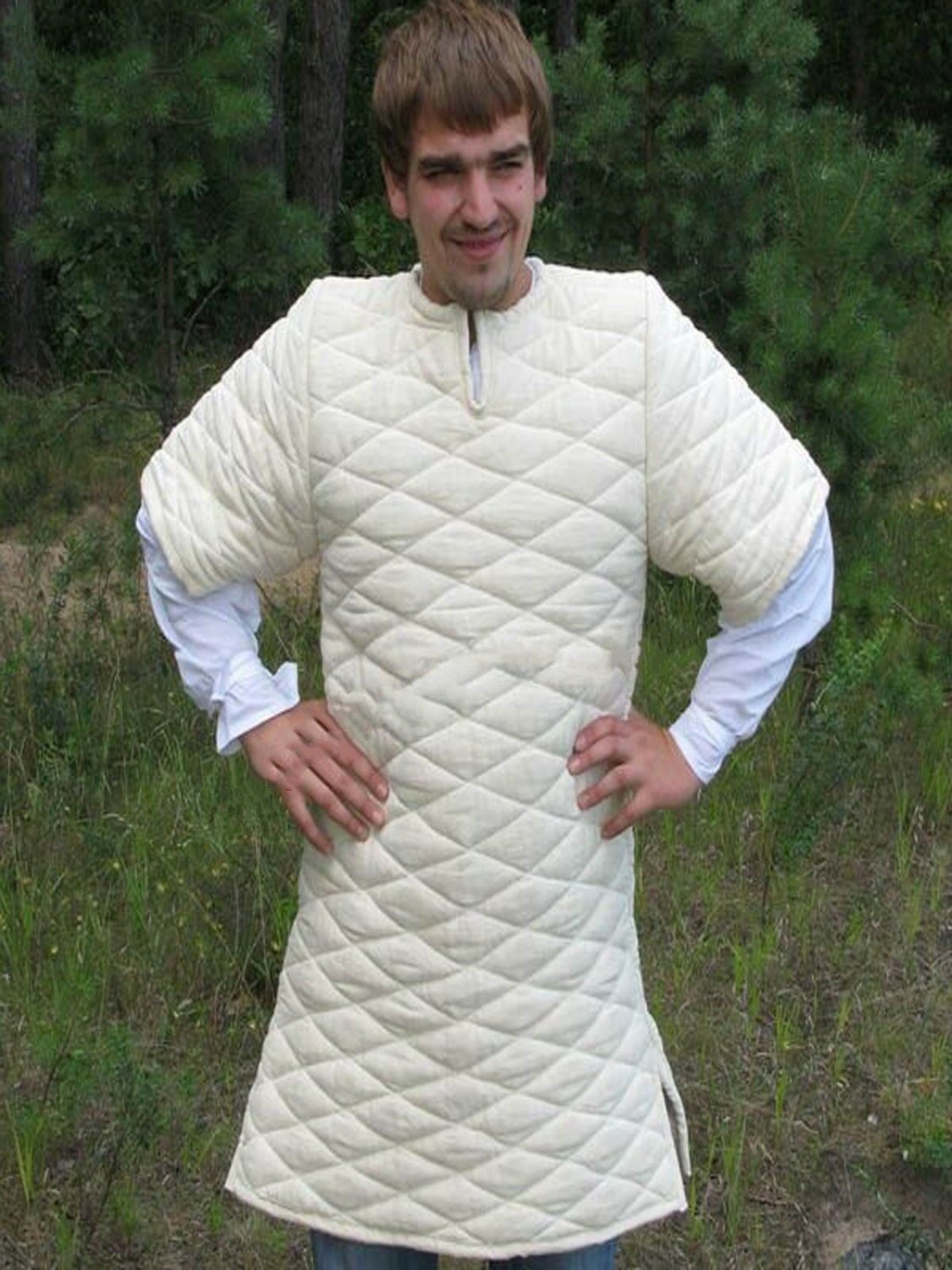 Medieval Viking Gambeson White Color Renaissance Jacket For Armour ...