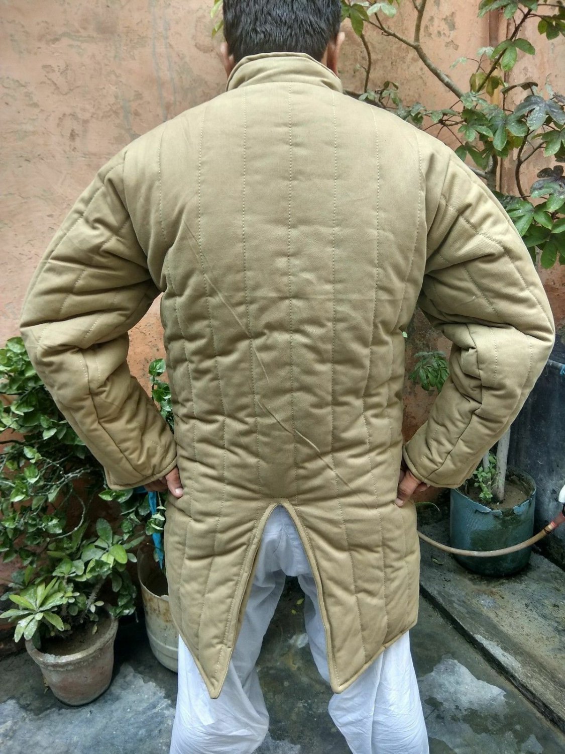 Camel Color Viking Medieval Reenactment Gambeson Renaissance Thick ...