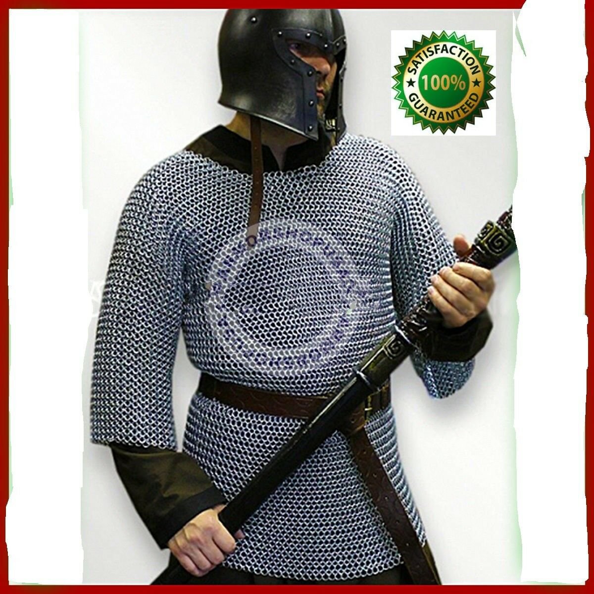Medieval Viking Aluminium Butted Chain mail Shirt Costume For Armor ...