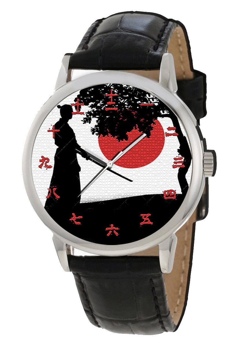 VINTAGE JAPANESE SAMURAI ART KANJI DIAL RED NIPPON SUN COLLECTIBLE ...