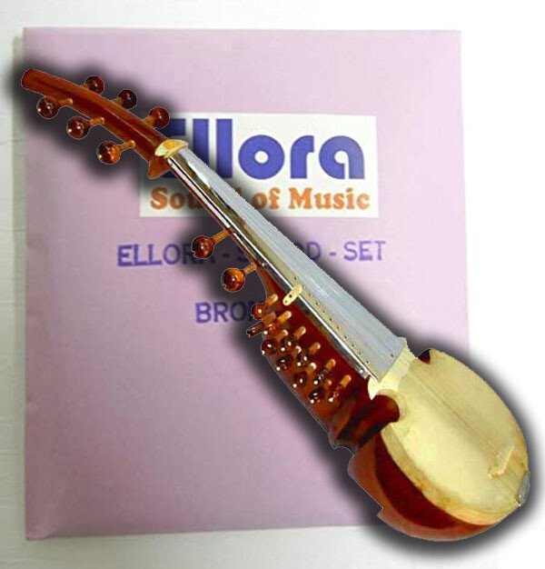 INDIAN SAROD COMPLETE PREMIUM STRING SET ROSLAY STEEL & BRONZE ...