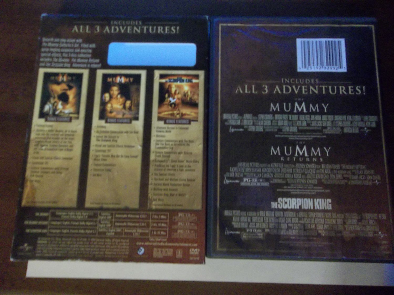 THE MUMMY COLLECTOR'S SET, 3 DISC SET (NEXT DAY SHIPPING) BRENDAN ...
