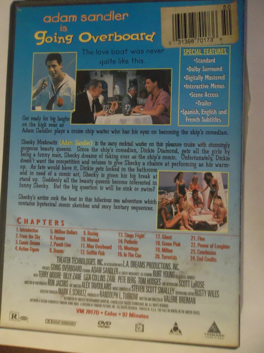 GOING OVERBOARD (FREE DVD & FAST SHIPPING) ADAM SANDLER (ADULT COMEDY ...