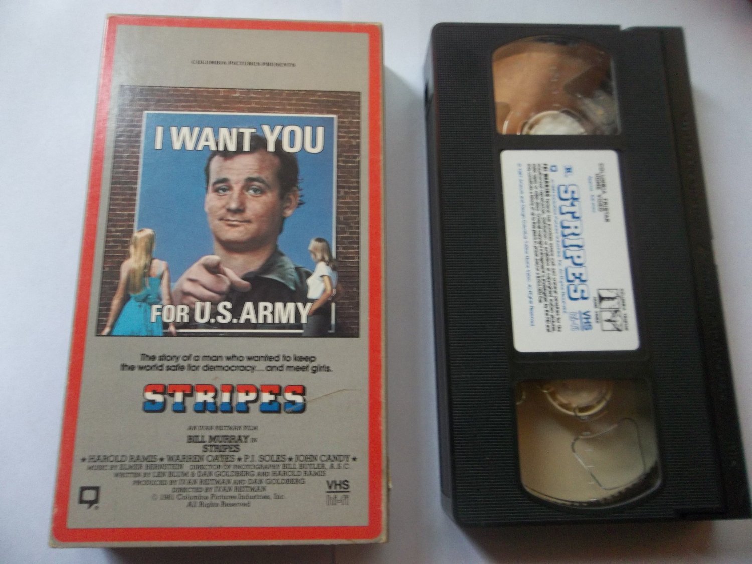 STRIPES (VHS, FAST SHIPPING!) BILL MURRAY (COMEDY), PLUS FREE GIFT