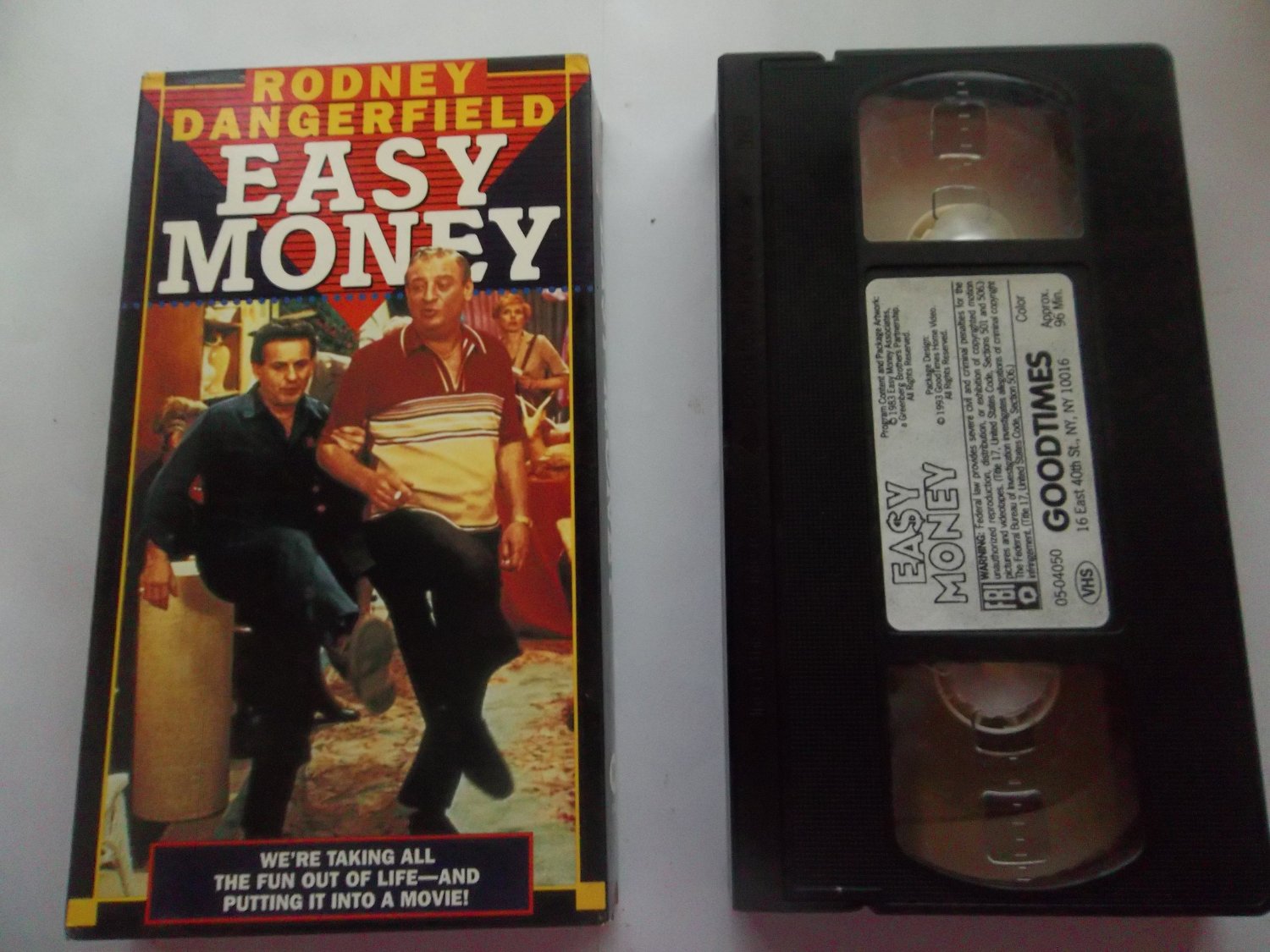 EASY MONEY (VHS, FAST SHIPPING!) RODNEY DANGERFIELD, JOE PESCI (COMEDY ...