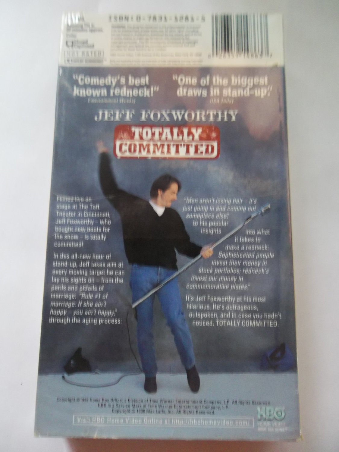 JEFF FOXWORTHY: TOTALLY COMMITTED (VHS, FAST SHIPPING!) STAND UP COMEDY ...