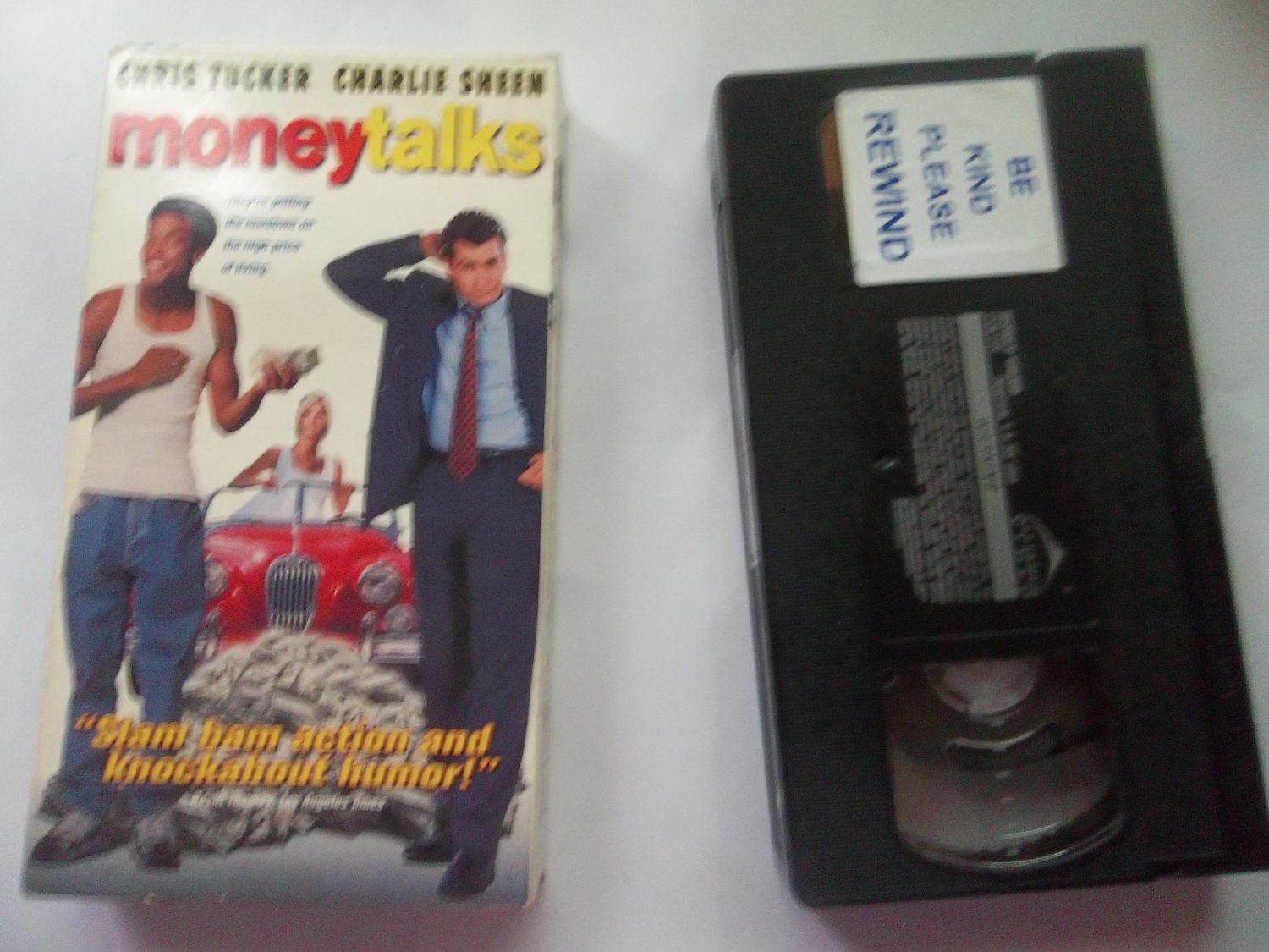 MONEY TALKS (VHS, FAST SHIPPING!) CHRIS TUCKER, CHARLIE SHEEN (ACTION ...