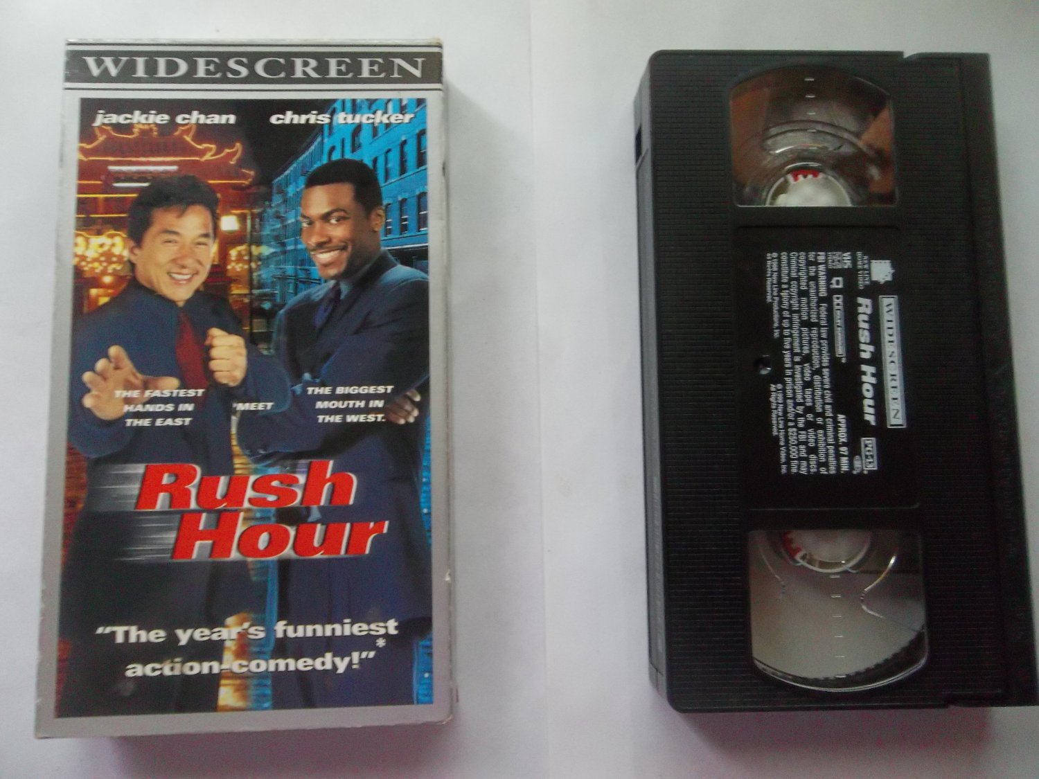 RUSH HOUR (VHS, FAST SHIPPING!) JACKIE CHAN, CHRIS TUCKER (ACTION ...