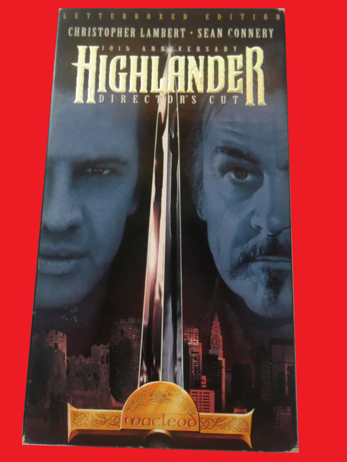 HIGHLANDER 10TH ANNIVERSARY (VHS) CHRISTOPHER LAMBERT, SEAN CONNERY ...