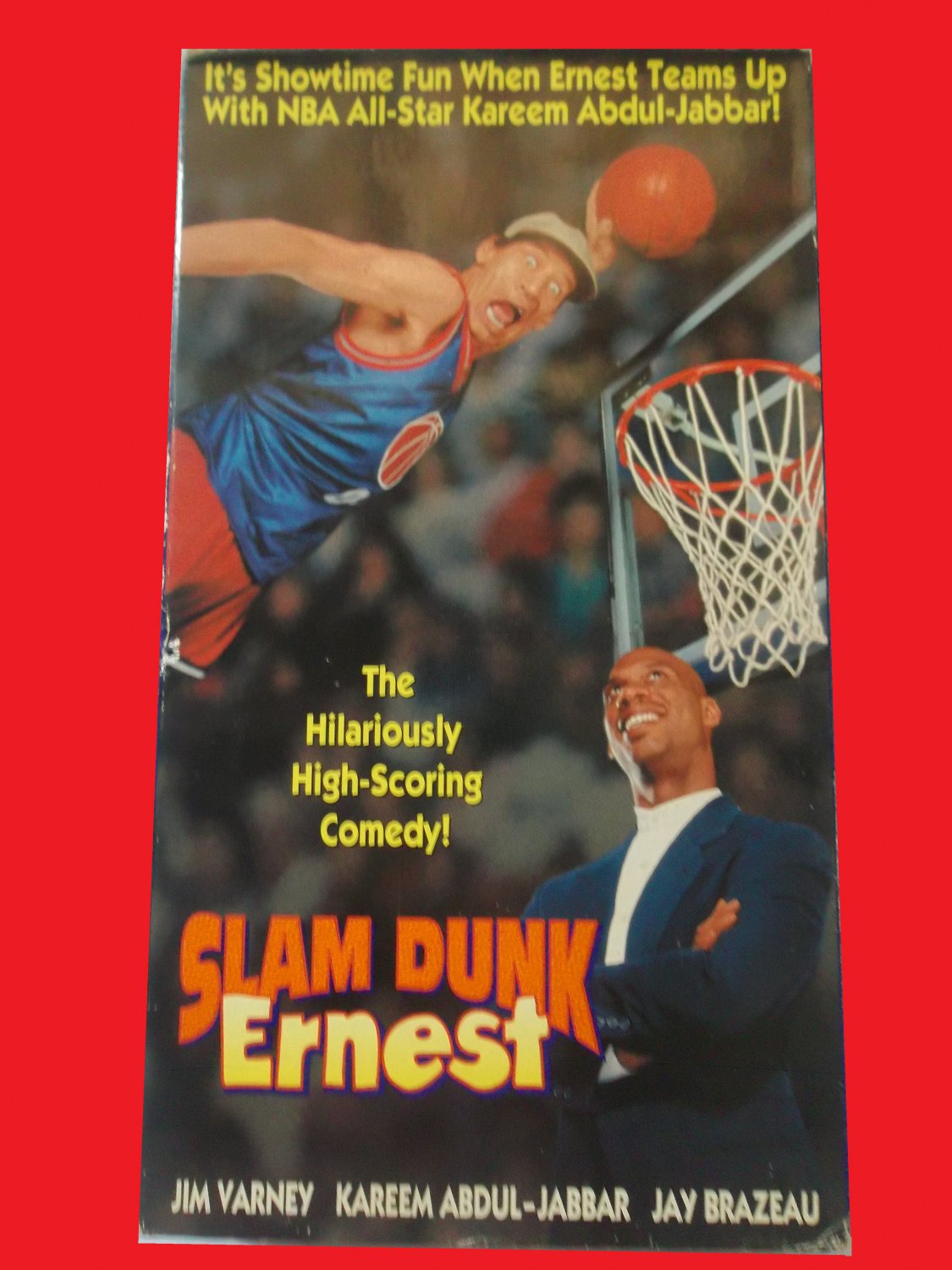 SLAM DUNK ERNEST (VHS) JIM VARNEY, KAREEM ABDUL-JABBAR (COMEDY/SPORTS ...