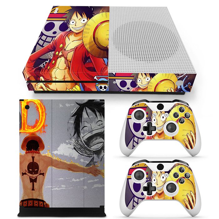 One Piece Anime Xbox one S Skin for Xbox one S Console and Controllers