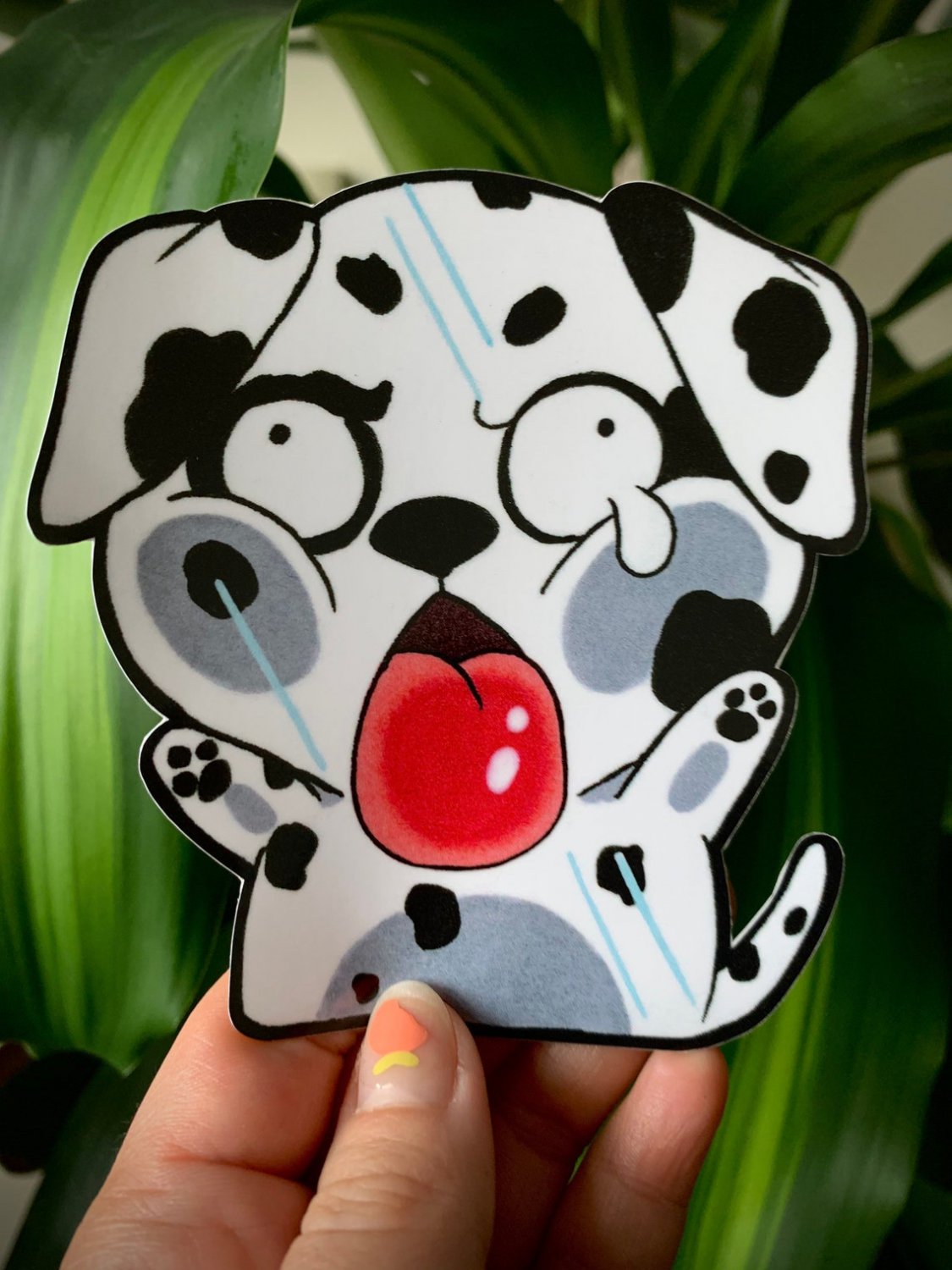 "DALMATIAN SPLAT!” VINYL STICKER