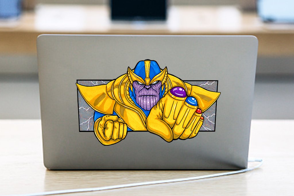 "THANOS” VINYL STICKER