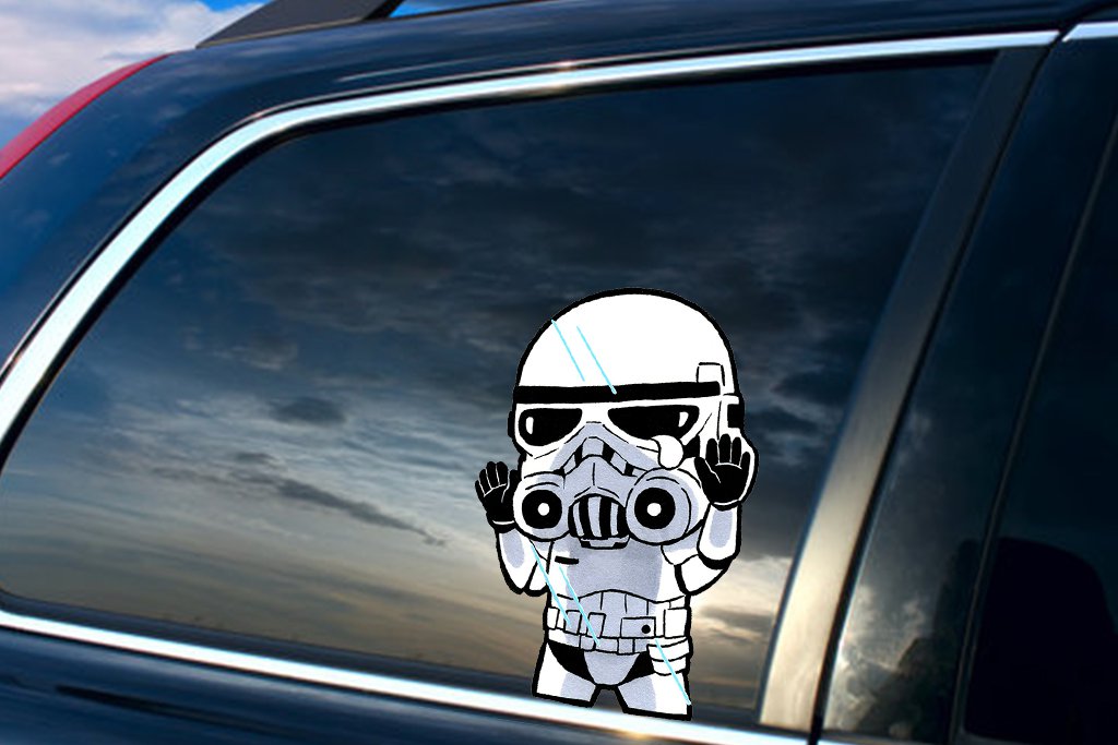 "STORMTROOPER SPLAT!” VINYL STICKER