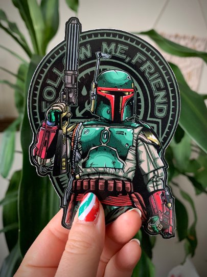 "MANDALORIAN” VINYL STICKER