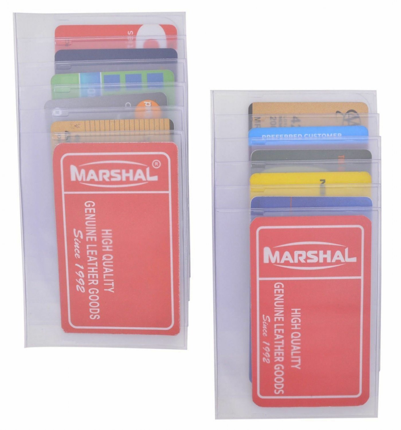 2 Transparent Plastic Inserts ID Photo Credit Card Replacement ...