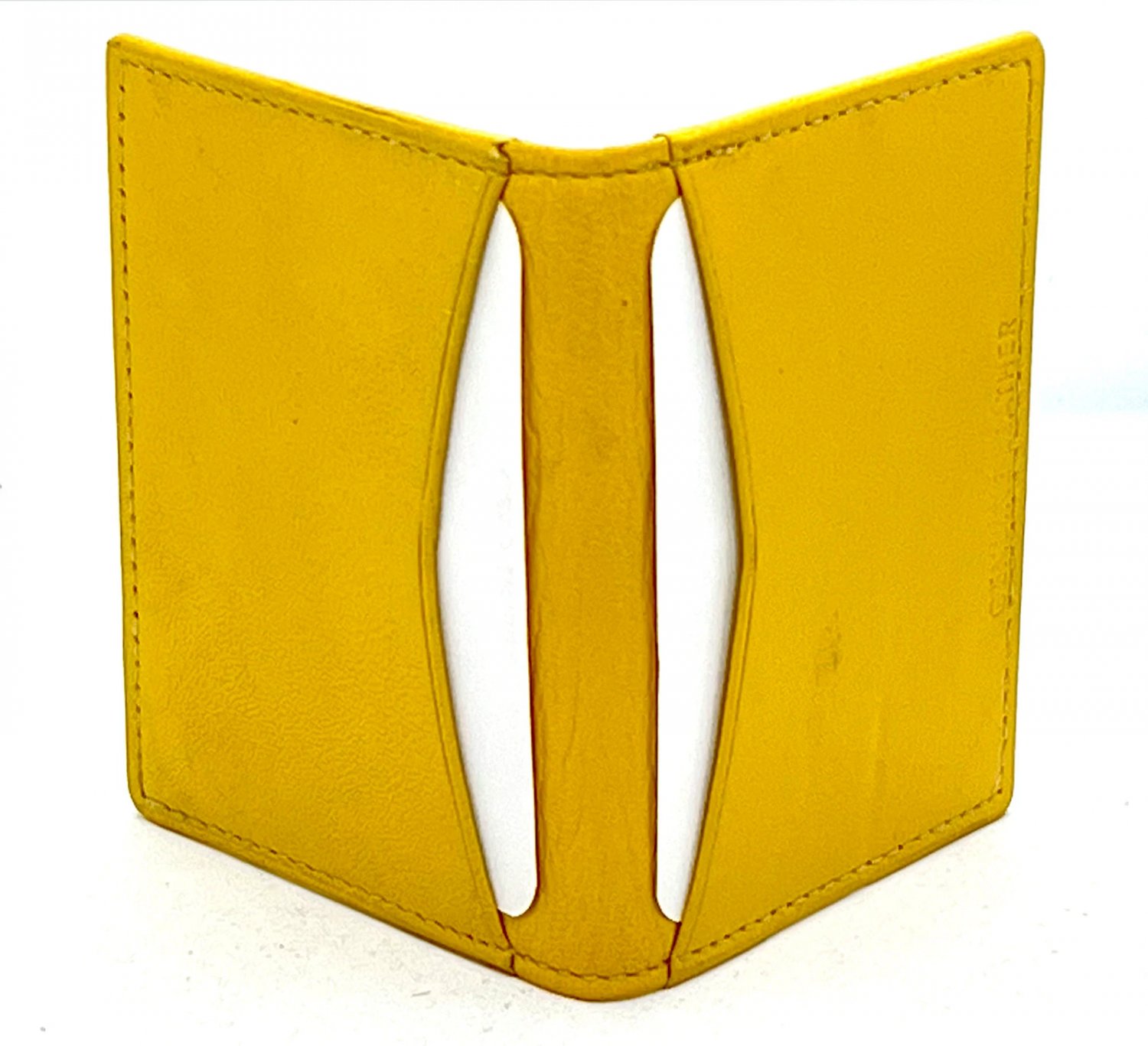 Genuine Leather Leather Credit Card Mini Wallet Bifold Driver's License ...