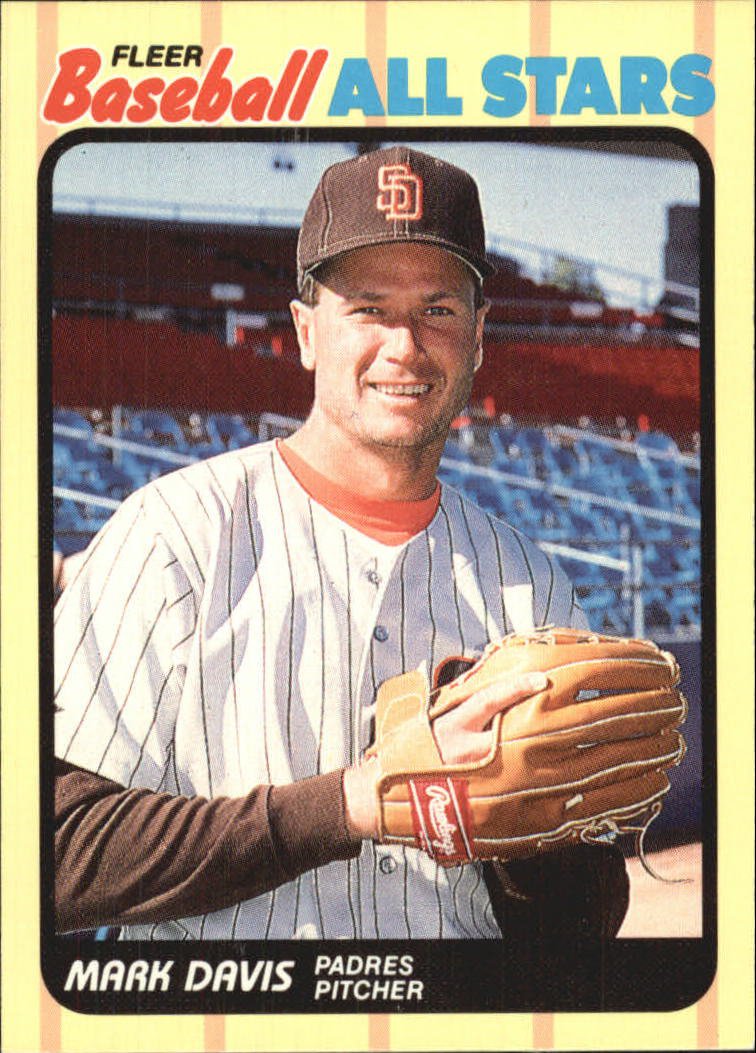 1989 Fleer Baseball All-Stars 10 Mark Davis