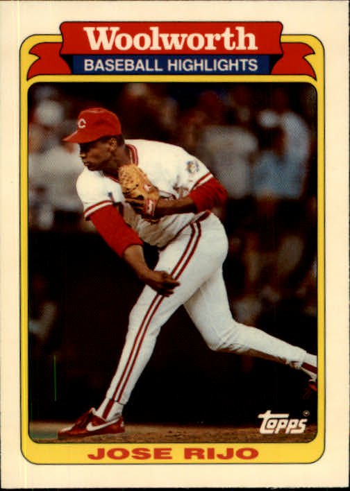 1991 Woolworth's Topps 33 Jose Rijo/World Series MVP