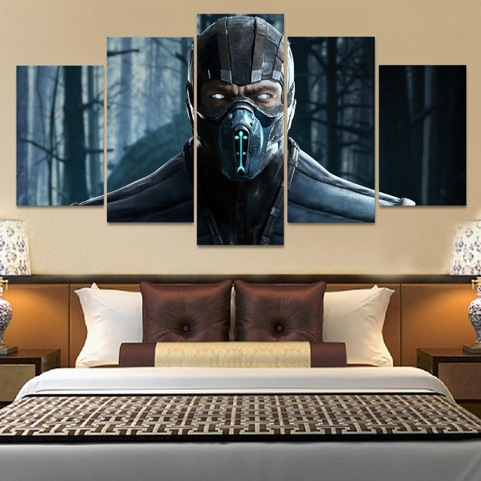 Sub Zero Mortal Kombat Canvas Wall Art Framed Decor Poster Print