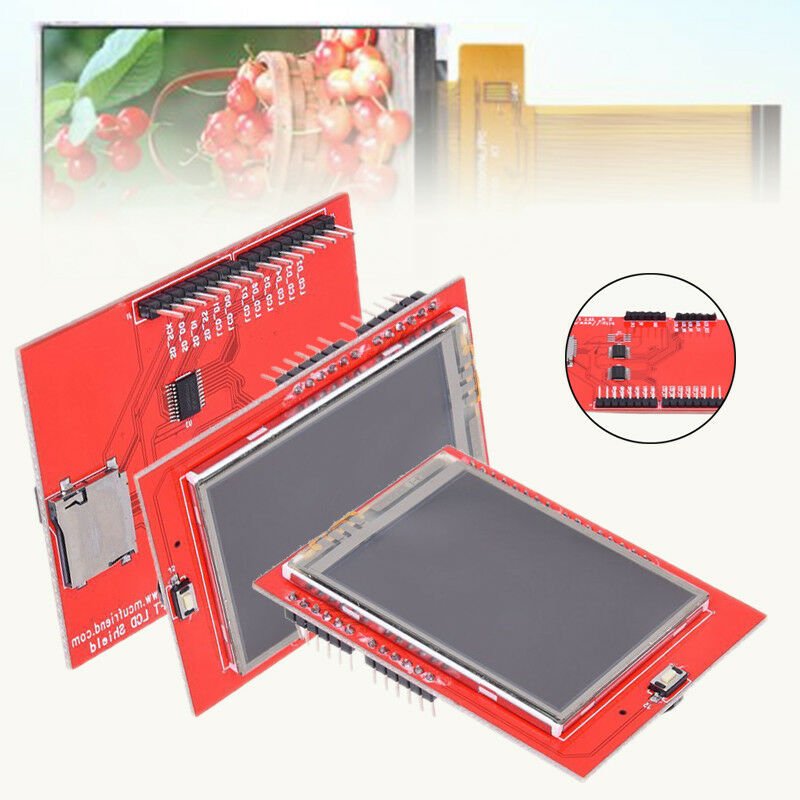 24 Tft Lcd Display Shield Touch Panel Ili9341 240x320 For Arduino Uno