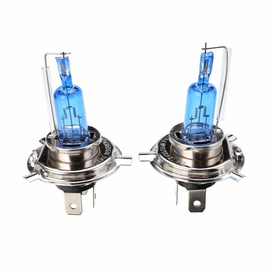 2x H4 35W Xenon HID Headlight Halogen Light Bulb Lamp White 6000K Car ...