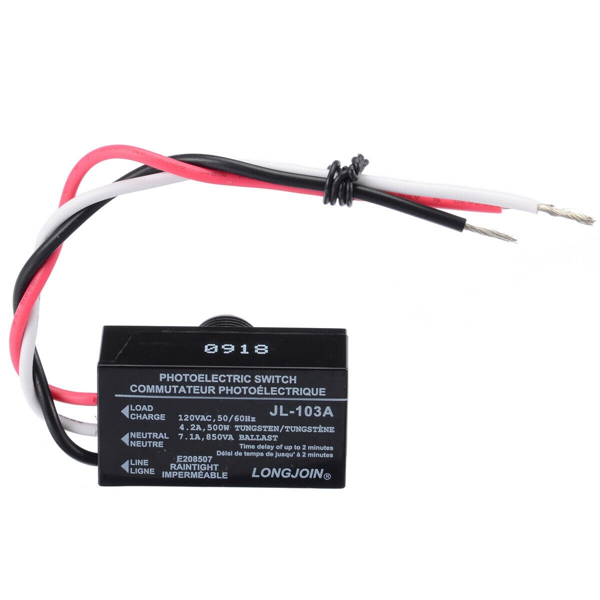 120V Raintight JL-103A Flush Mount Dusk Dawn Button Photo Control Eye ...