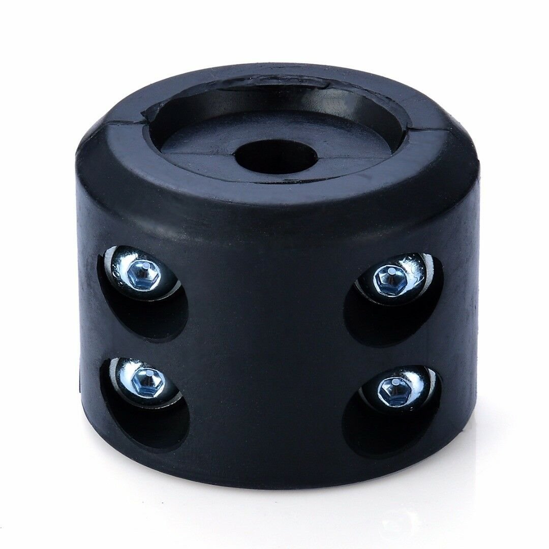 Black Universal Rubber Winch Cable Hook Stopper Line Saver For ATV UTV ...