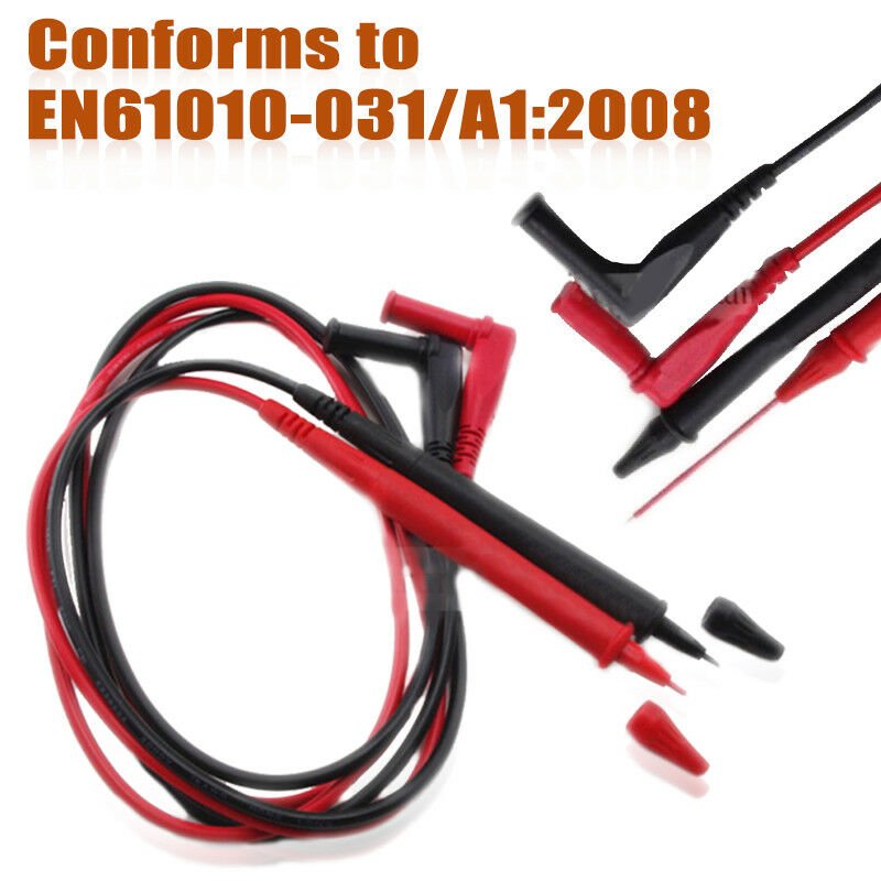 Retractable Tip PVC Test Lead Set Replace Fluke TL40 for 15B 17B 115 ...