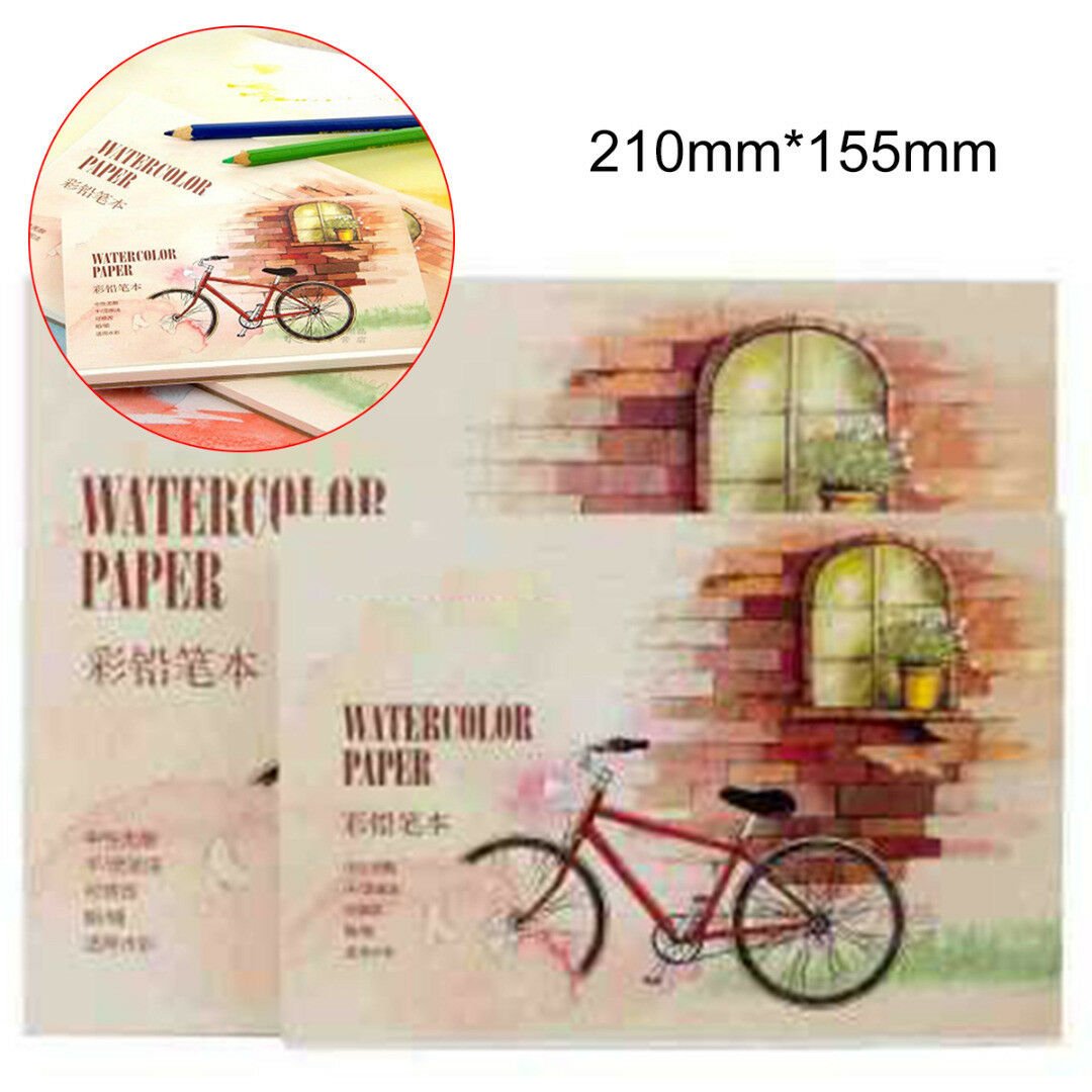 12 Sheets Watercolor Paper Sketchbook for Drawing Sketchbook DIY 210 ...